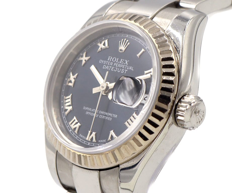 2005 Rolex Datejust 179174 26MM Blue Dial Ladies Watch – Watch ...